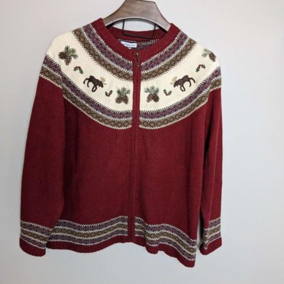 croft & barrow | Sweaters | Croftbarrow Sweater Size 2 Xl With Moose ...